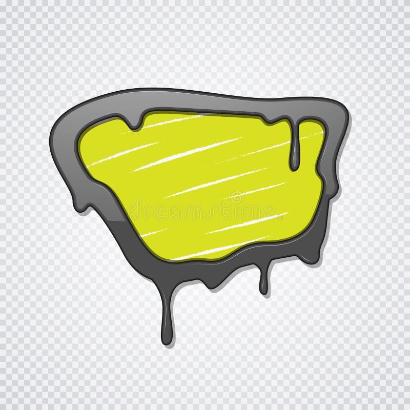 Rectangle Graffiti Spray Banner. Graphic Spray Paint Frame on ...