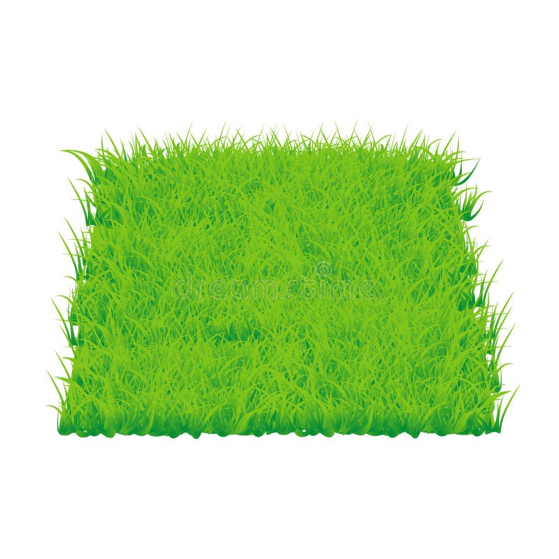 Rectangle Green Grass Banner 3d. Vector Stock Vector - Illustration of ...