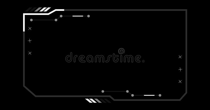 Rectangle Hud Interface Dynamic Moving Shapes. Stream Starting Bg Stock ...