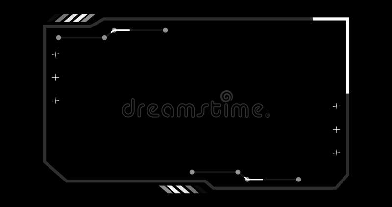 Rectangle Hud Interface Dynamic Moving Shapes. Stream Starting Bg Stock ...