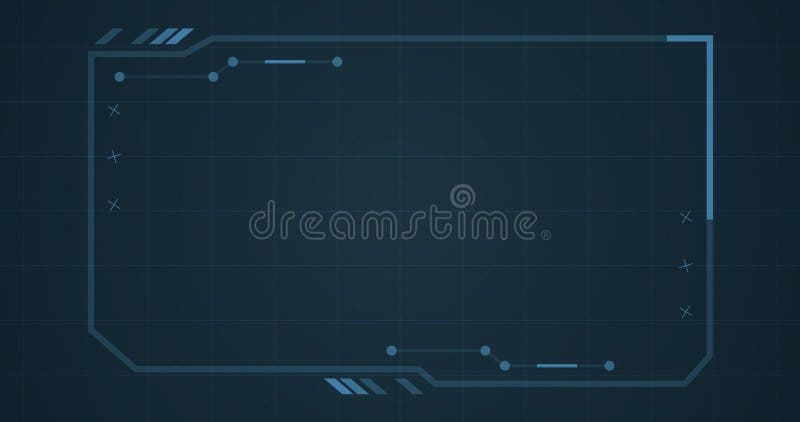 Rectangle Hud Interface Dynamic Moving Shapes. Stream Starting Bg Stock ...