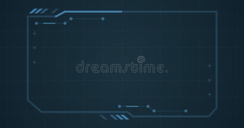 Rectangle Hud Interface Dynamic Moving Shapes. Stream Starting Bg Stock ...