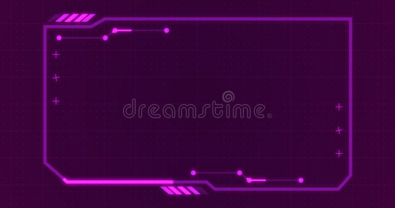 Rectangle Hud Interface Dynamic Moving Shapes. Stream Starting Bg Stock ...