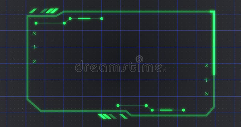 Rectangle Hud Interface Dynamic Moving Shapes. Stream Starting Bg Stock ...