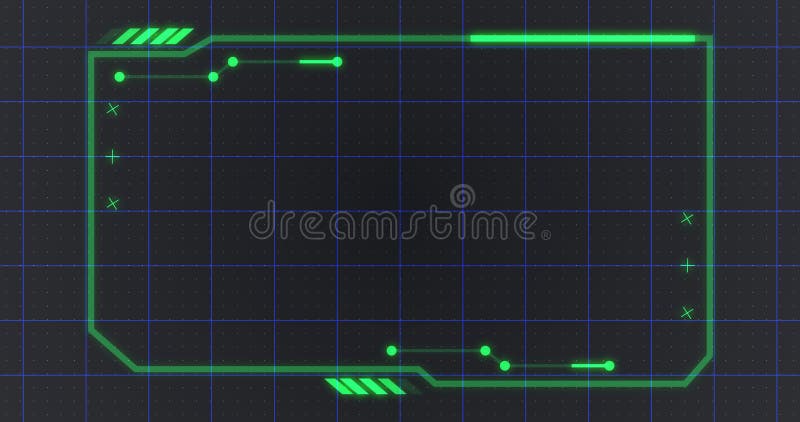 Rectangle Hud Interface Dynamic Moving Shapes. Stream Starting Bg Stock ...