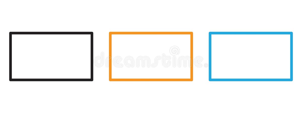 Rectangle Icon Vector Stock Illustrations – 127,896 Rectangle Icon ...