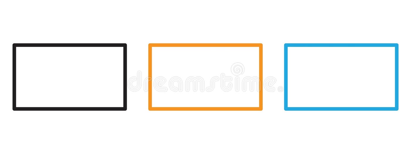 Rectangle Icon Vector Stock Illustrations – 127,896 Rectangle Icon ...