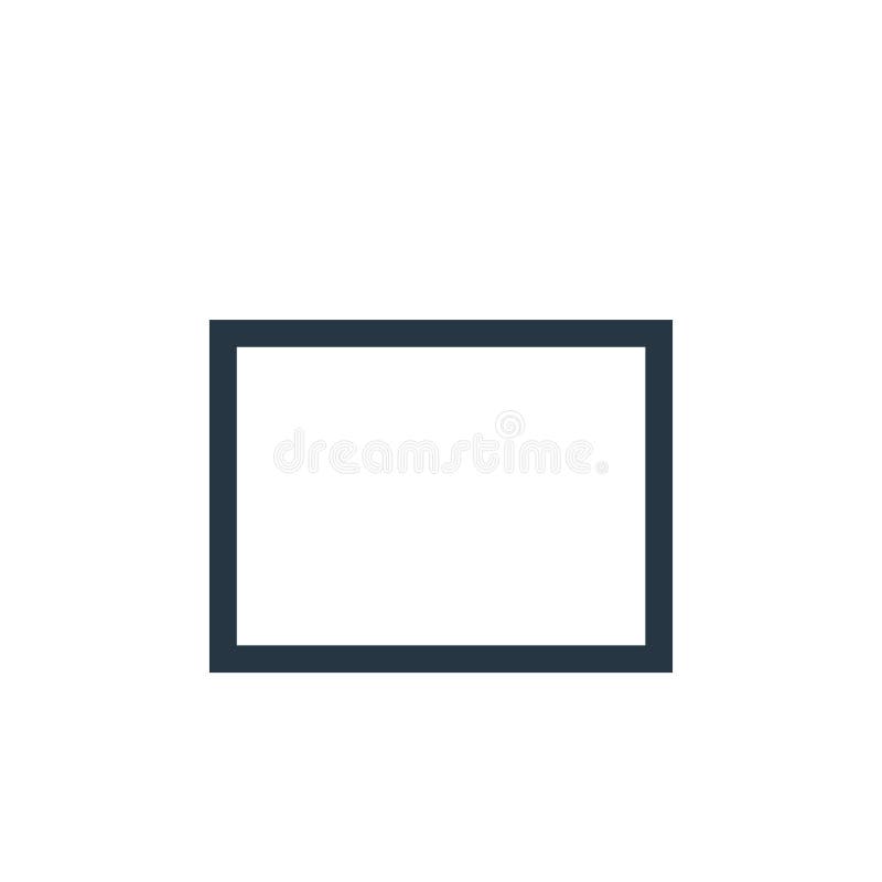 Rectangle Icon Vector from Vector Editing Concept. Thin Line ...