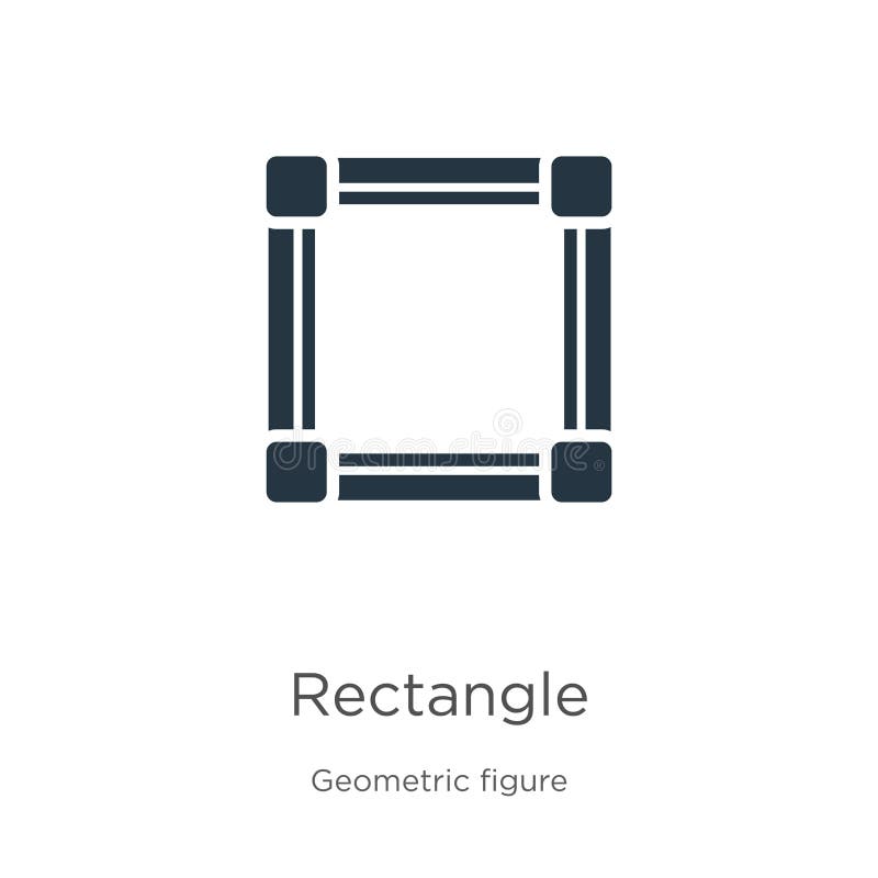 Rectangle Icon Vector. Trendy Flat Rectangle Icon from Geometry ...