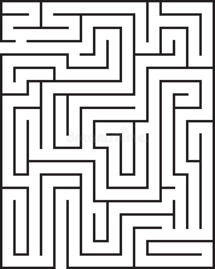 Rectangle Maze Isolated White Stock Illustrations – 769 Rectangle Maze ...