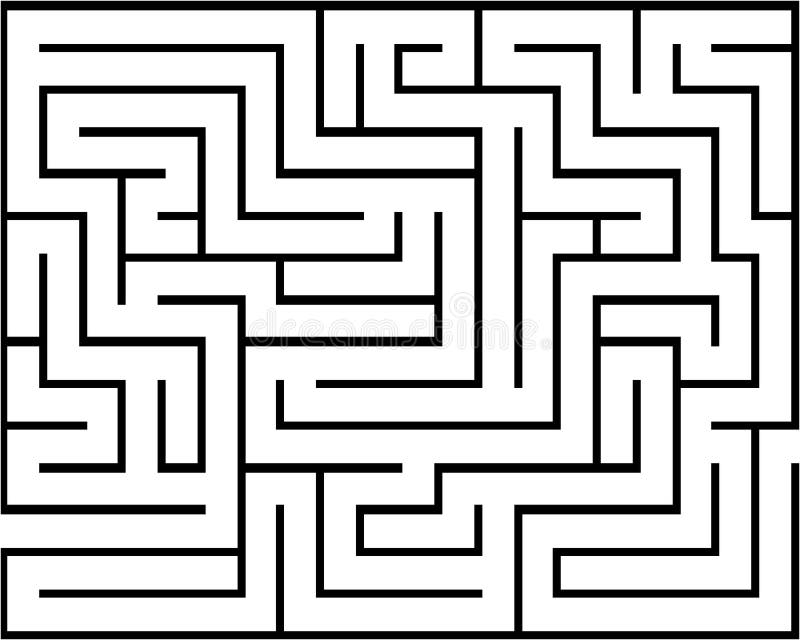 Simple Maze Rectangle Stock Illustrations – 442 Simple Maze Rectangle ...