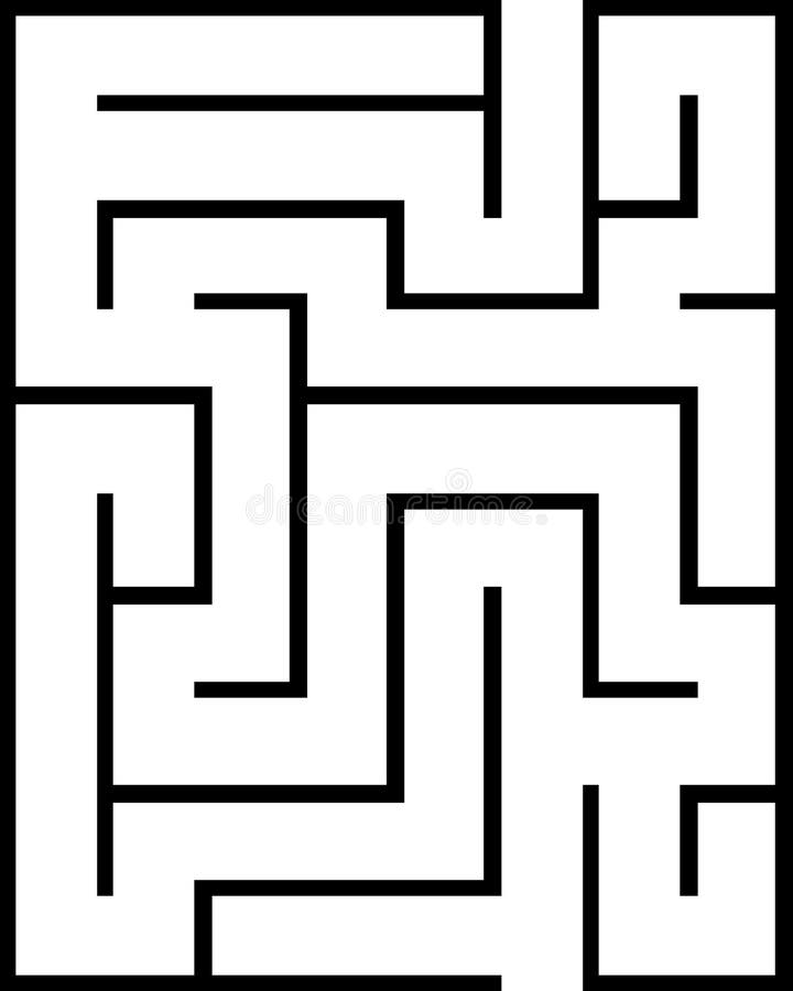 Rectangle Maze Isolated White Stock Illustrations – 774 Rectangle Maze ...
