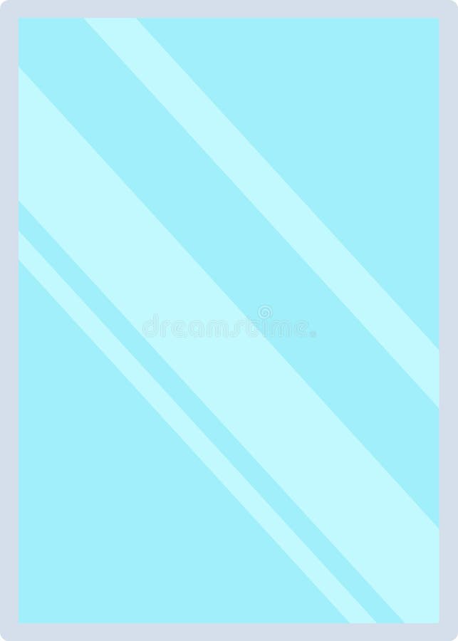 Rectangle Mirror Accessory stock vector. Illustration of stylish ...