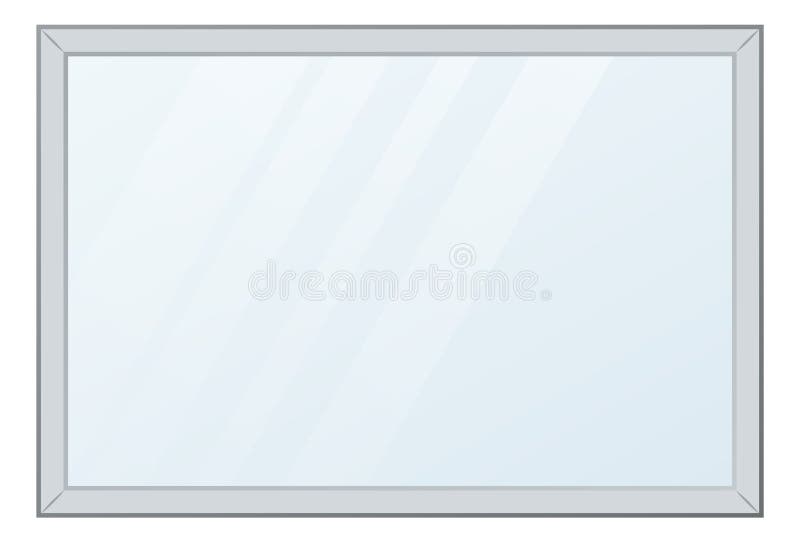 Rectangle Mirror. Interior Decoration Stock Vector - Illustration of ...