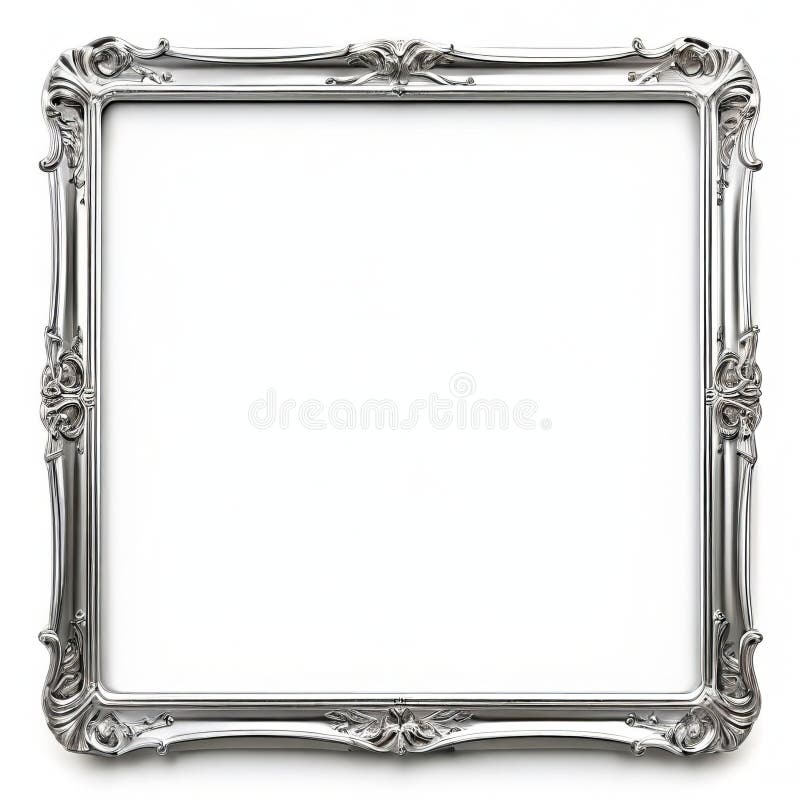 Rectangle Mirror with a Thin Silver Frame and Beveled Stock ...