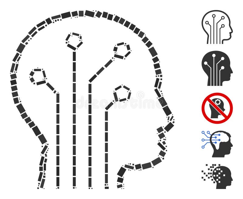 Rectangle Mosaic Artificial Intelligence Stock Illustration ...