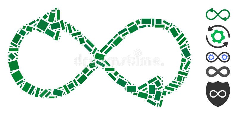 Rectangle Mosaic Infinite Motion Stock Illustration - Illustration of ...