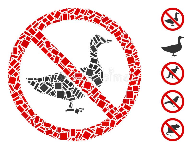 Rectangle Mosaic No Goose stock illustration. Illustration of ...