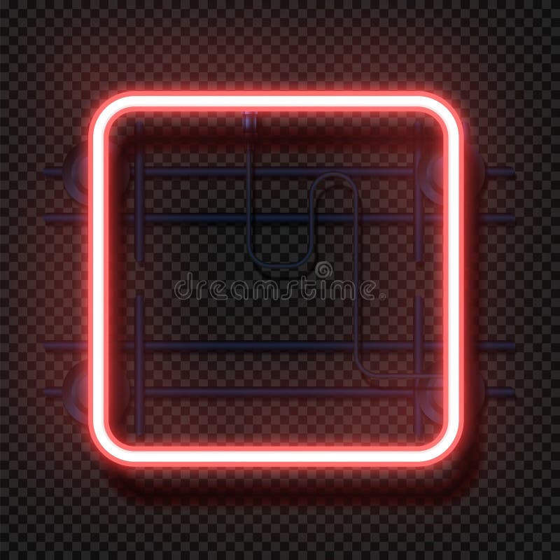 Neon Frame Rectangle Transparent Stock Illustrations – 3,253 Neon Frame ...