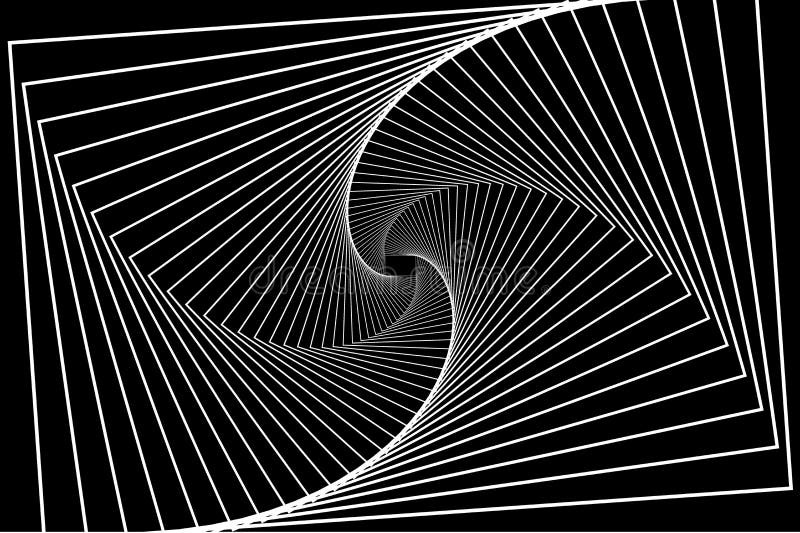 Rectangle Optical Illusion Pattern Stock Vector - Illustration of round ...