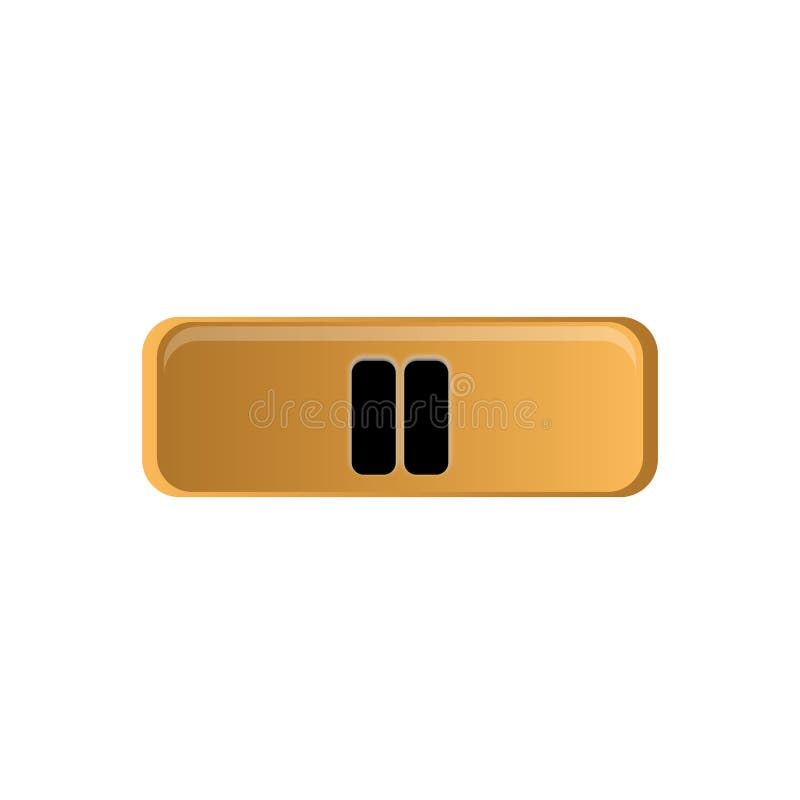 Rectangle Orange Pause Button Stock Illustrations – 25 Rectangle Orange ...