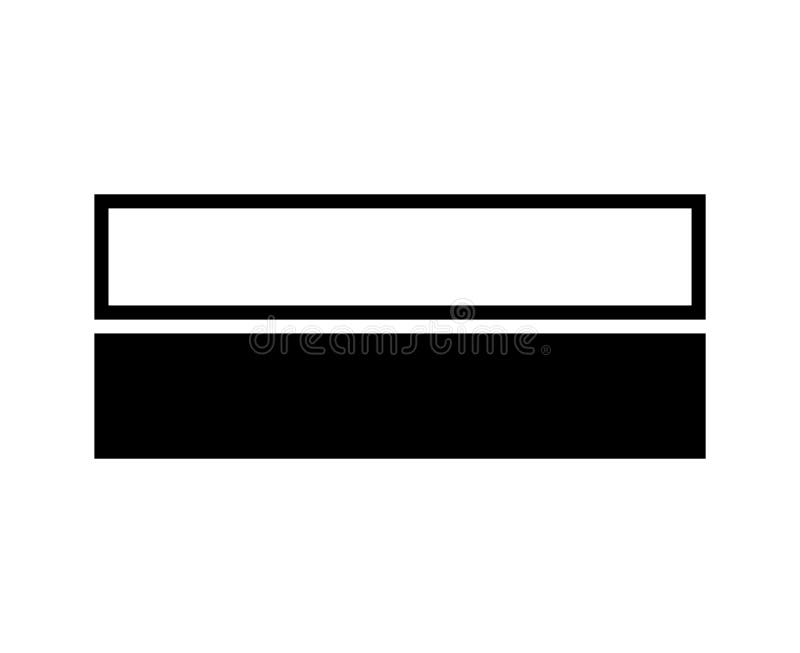 Rectangle Outline and Shape Black Symbol Element Vector Stock Vector ...