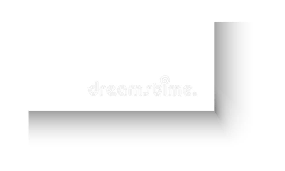 Rectangle Paper Page, Poster or Packing Box Shadow Effect for Mockup ...