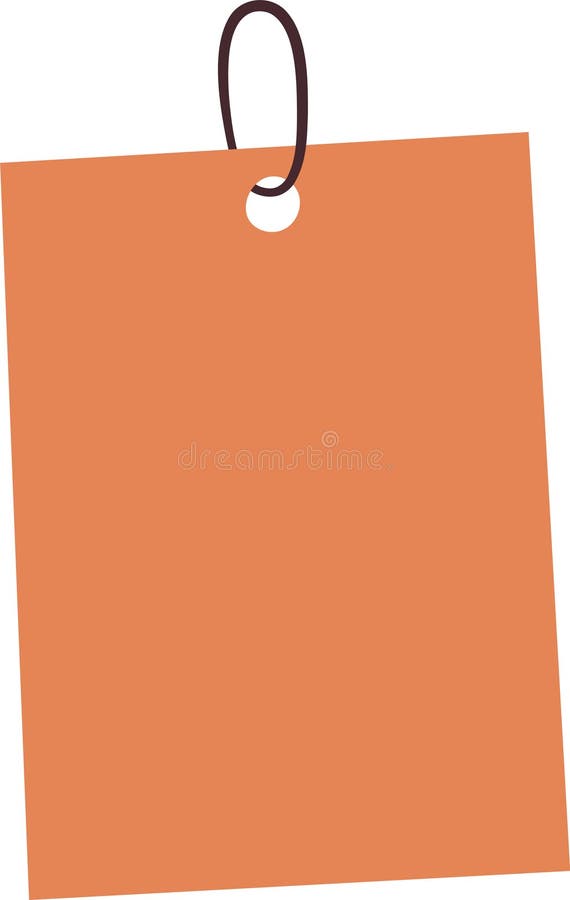 Rectangle Paper Tag Hanging Stock Vector - Illustration of gift ...