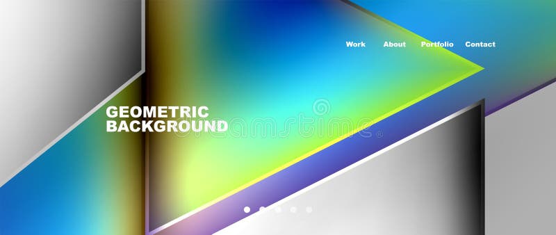 Rectangle Pattern in Gradient Colors Rainbow Tones Stock Vector ...