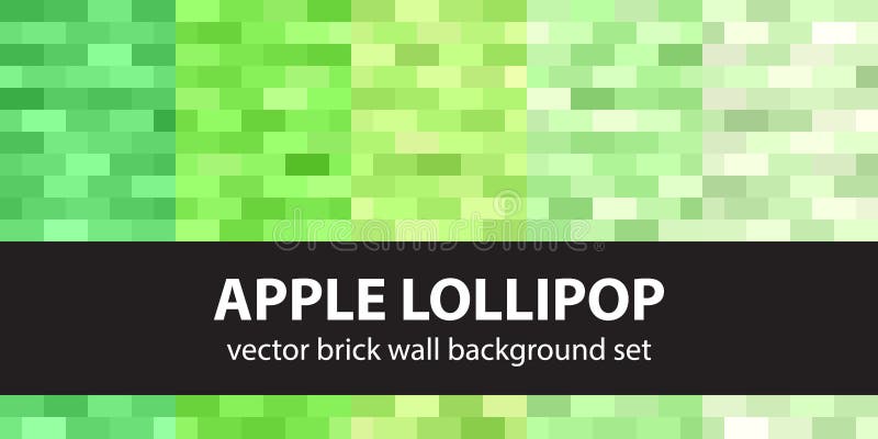 Rectangle Pattern Set Apple Lollipop Stock Illustrations – 6 Rectangle ...