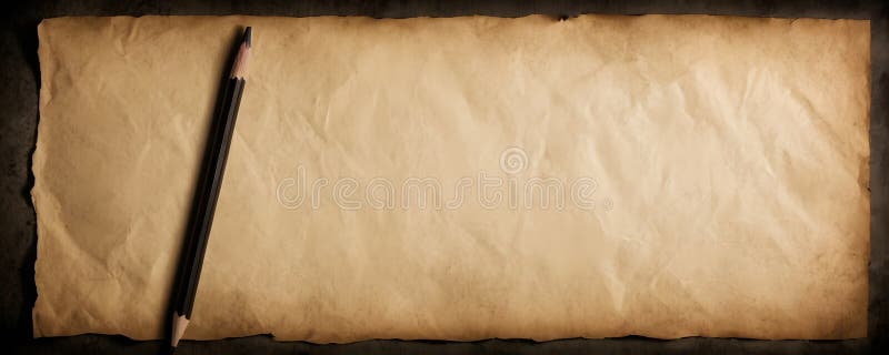 Rectangle Piece of Old Paper with Pencil Marks, Office Supplies Stock ...