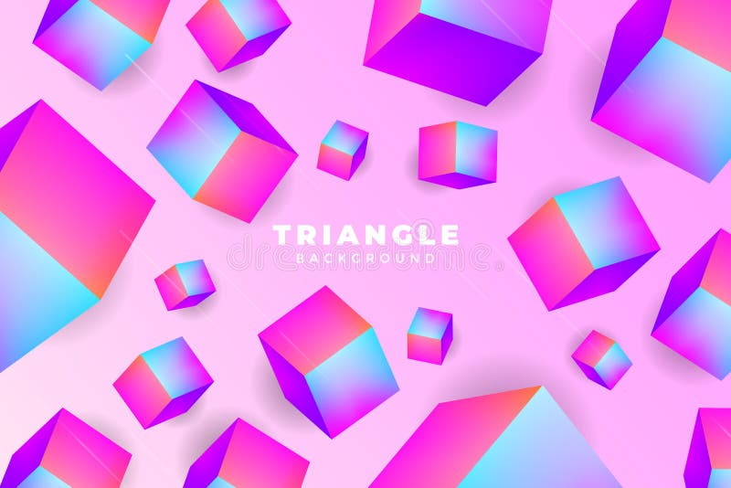 Rectangle Pink Abstract Background Gradient Stock Vector - Illustration ...