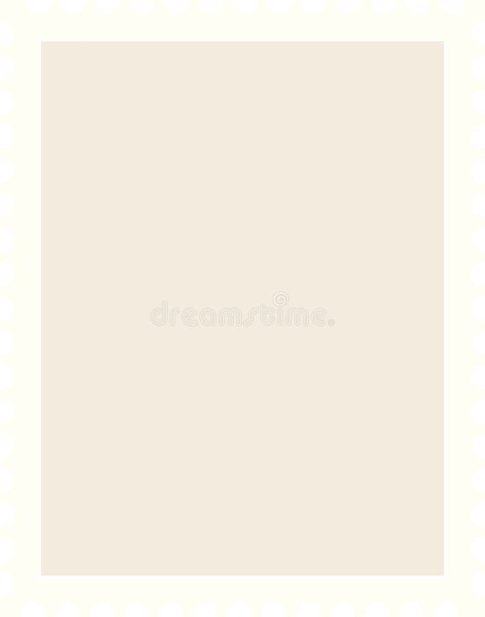 Rectangle Postage Stamp Blank Template Stock Vector - Illustration of ...