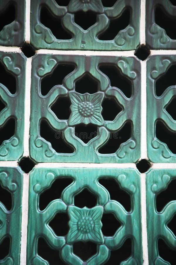 Rectangle Recessed Pattern Wall with an Unusual Shaped Bricks Stock ...