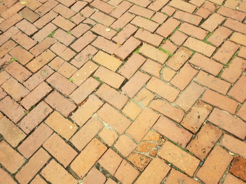 Rectangle Red Bricks or Masonry on Ground Stock Image - Image of shape ...