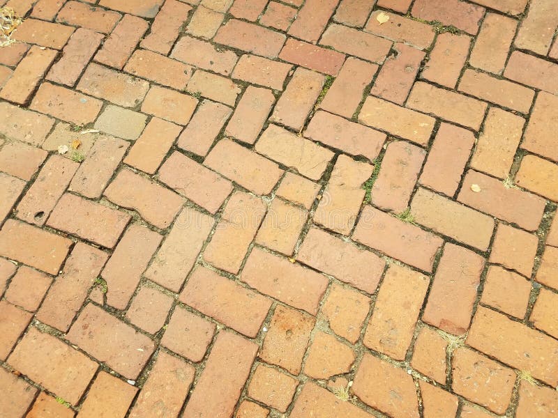 Rectangle Red Bricks or Masonry on Ground Stock Image - Image of ...