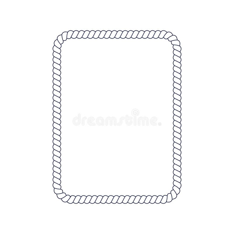 Nautical Rope Rectangle Stock Illustrations – 330 Nautical Rope ...