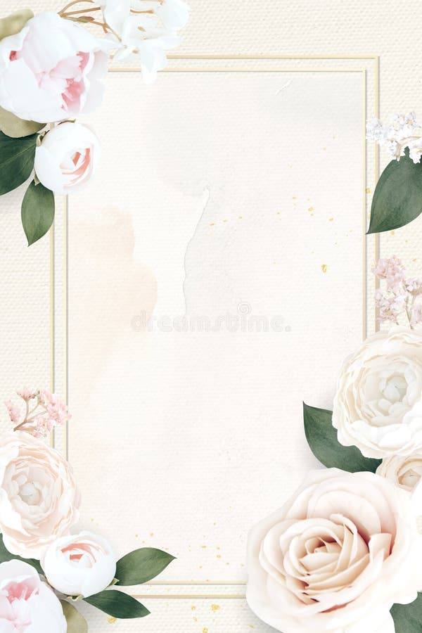 Rectangle Rose Frame Illustration Stock Illustration - Illustration of ...