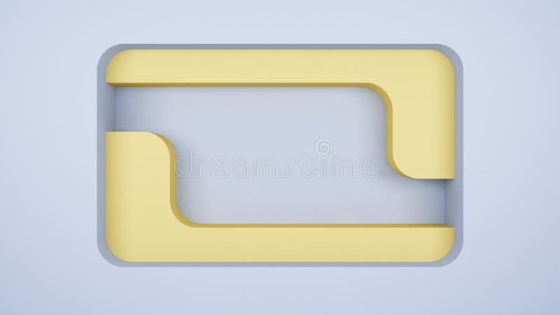 Rectangle with Rounded Corners in the Wall and Pedestal Stock ...