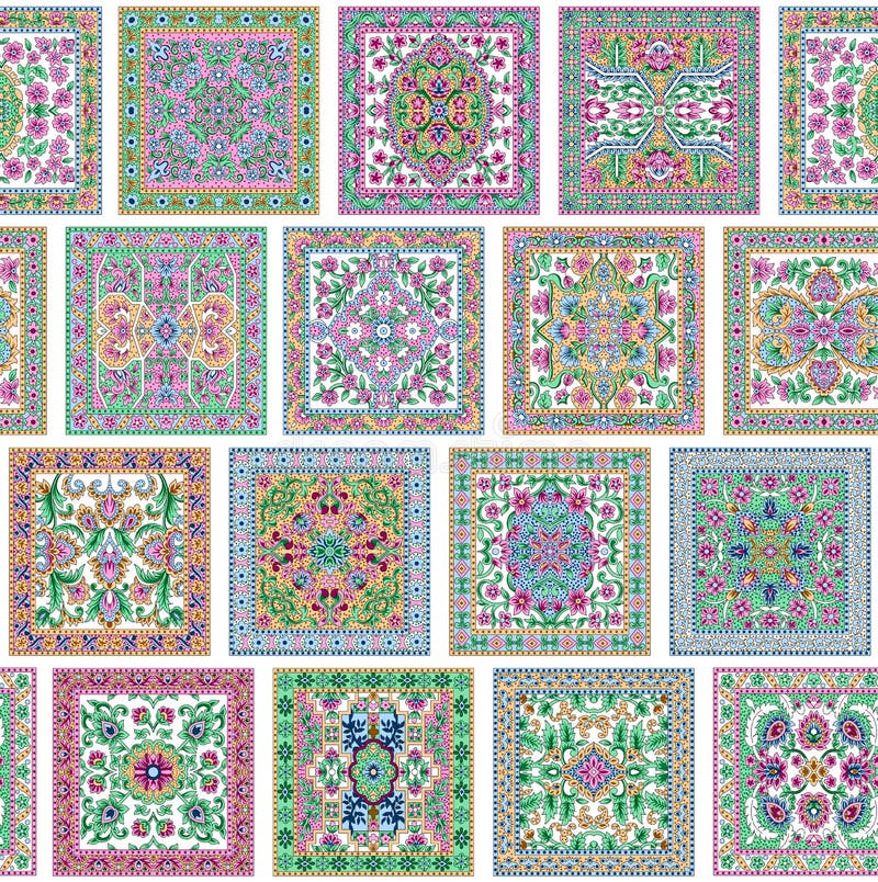 Rectangle Scarf. Absctract Scarf Background Foe Trextile Using. Hankie ...