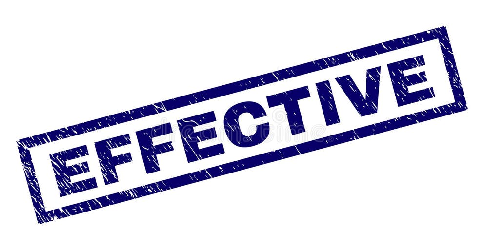 Rectangle Scratched EFFECTIVE Stamp Stock Vector - Illustration of ...