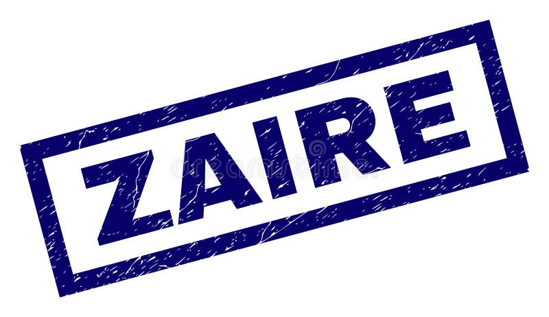 Rectangle Scratched ZAIRE Stamp Stock Vector - Illustration of grunge ...