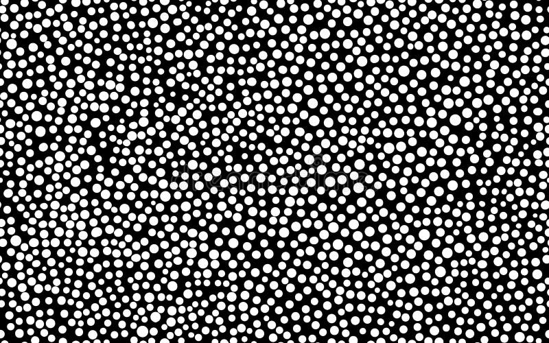 Rectangle Seamless Pattern with White Dots on Black Background Stock ...