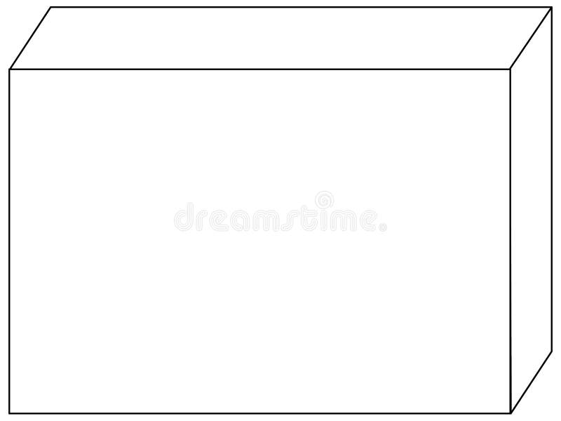 Rectangle Shape Black and White Doodle Character Stock Vector ...