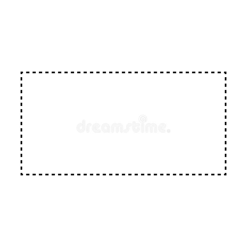 Rectangle Shape Dotted Icon Vector Symbol for Creative Graphic Design ...