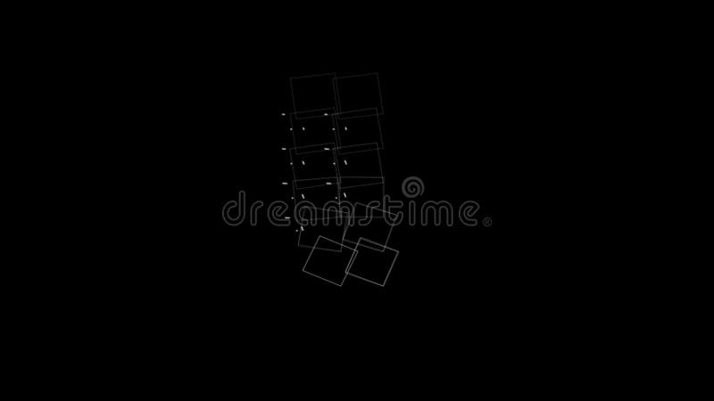 Rectangle Shape Elements with Alpha Channel. Stock Video - Video of ...