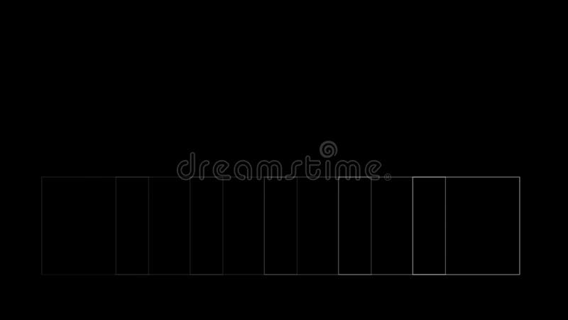 Rectangle Shape Elements with Alpha Channel. Stock Video - Video of ...