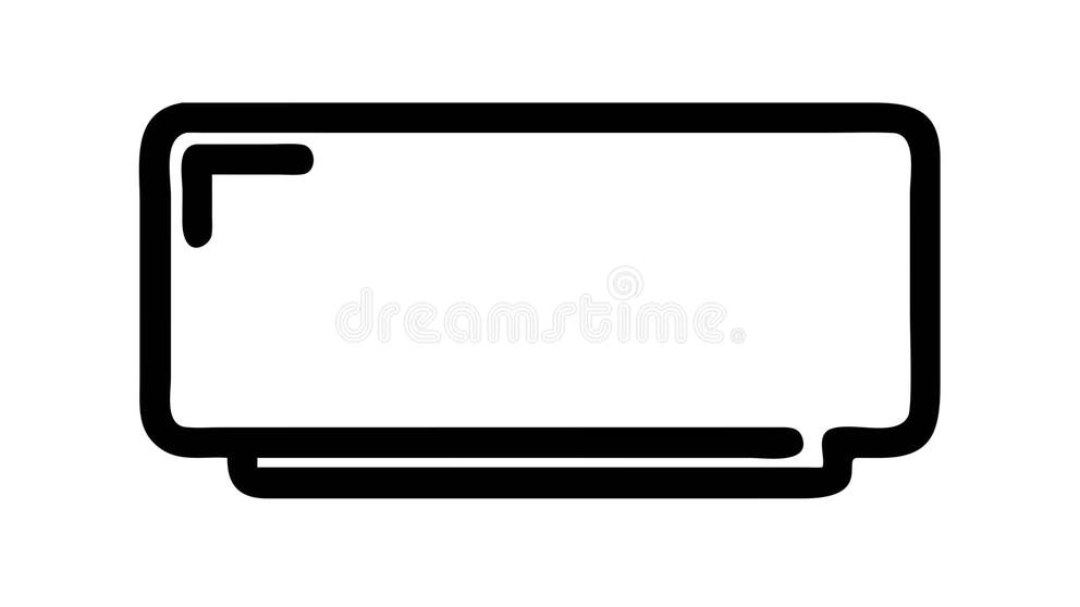 Rectangle Shape Icon Vector, Basic Geometric Form Graphic Illustration ...