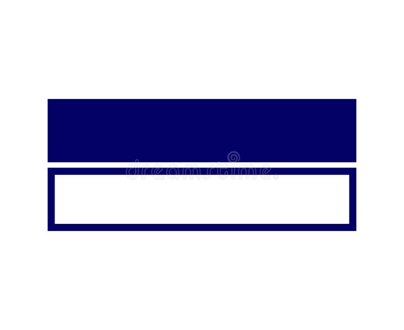 Rectangle Shape and Outline Blue Symbol Element Vector Stock Vector ...