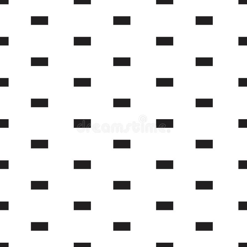 Rectangle Shape Pattern Vector Seamless Doodle Black and White Abstract Background Illustration ...